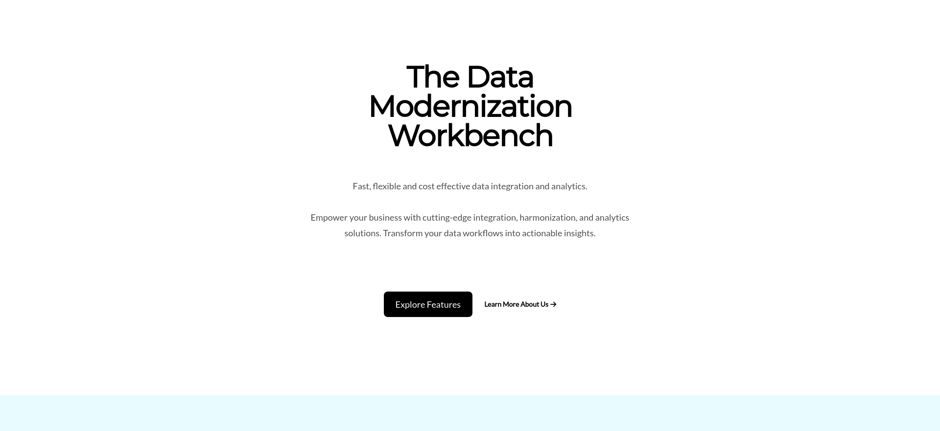 Data Bench - The Data Modernization Workbench